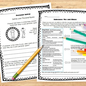 Second Grade Health Mental Health Physical Health - Etsy