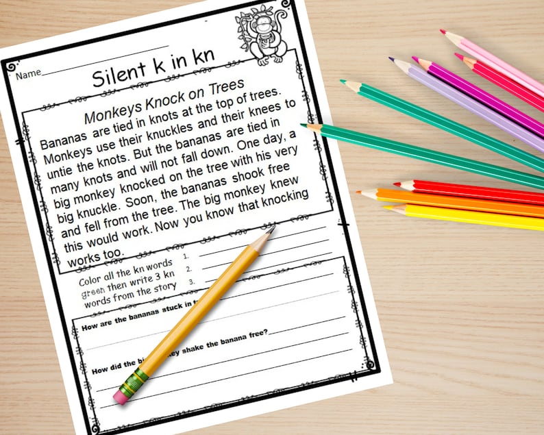 Silent Letter Phonics Worksheets | Phonics Activities | 1st Grade ...
