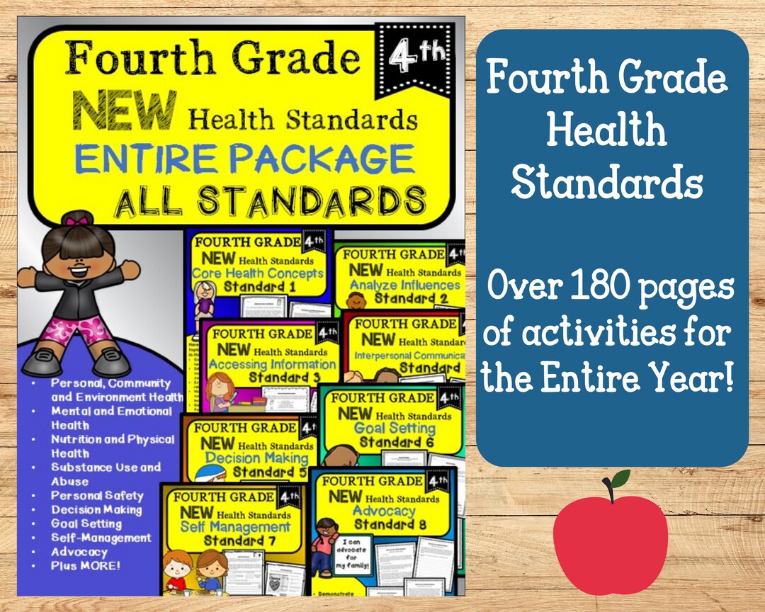 Fourth Grade Health Mental Health Physical Health - Etsy
