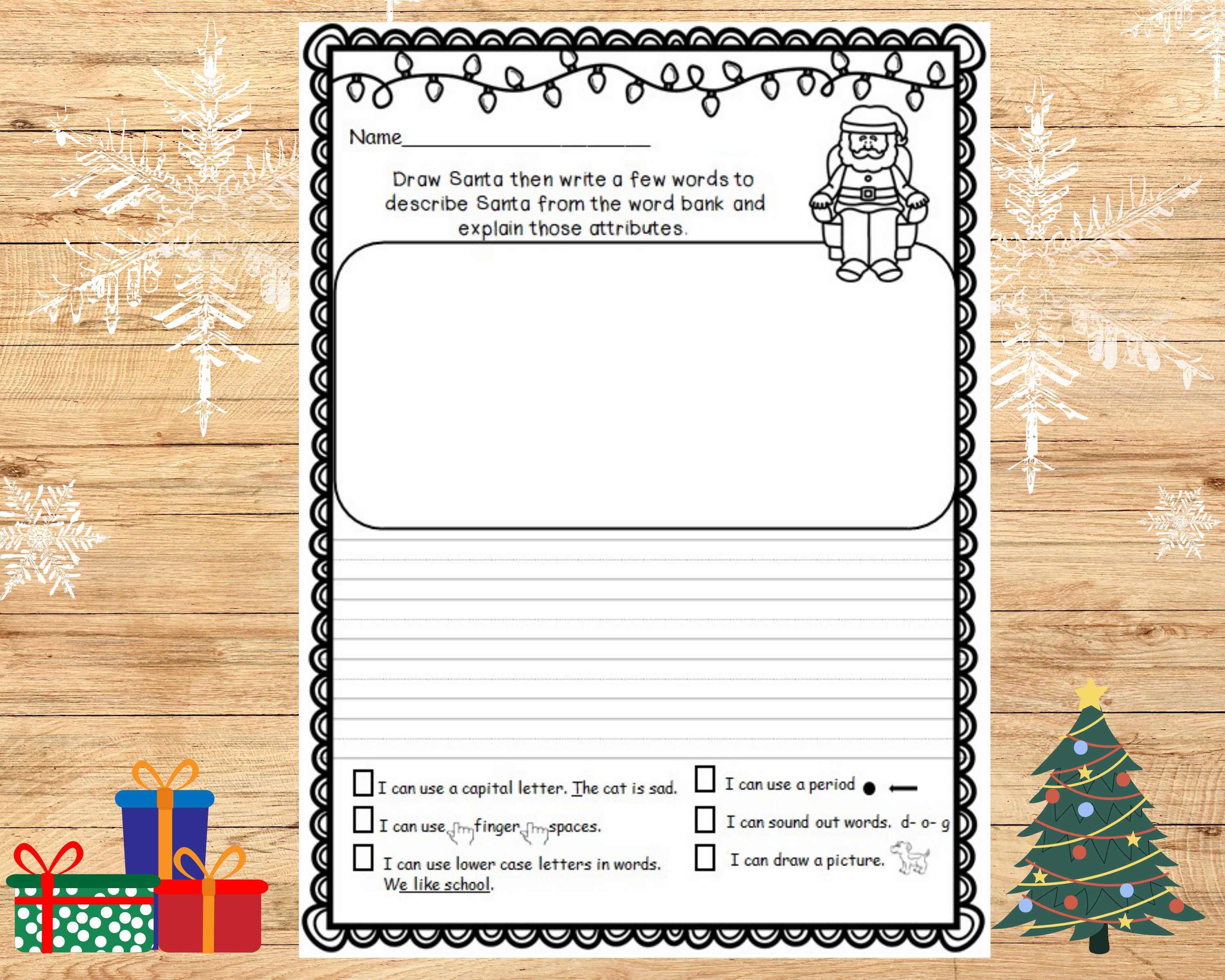 Christmas Writing Prompts Christmas Printables December Writing Prompts ...