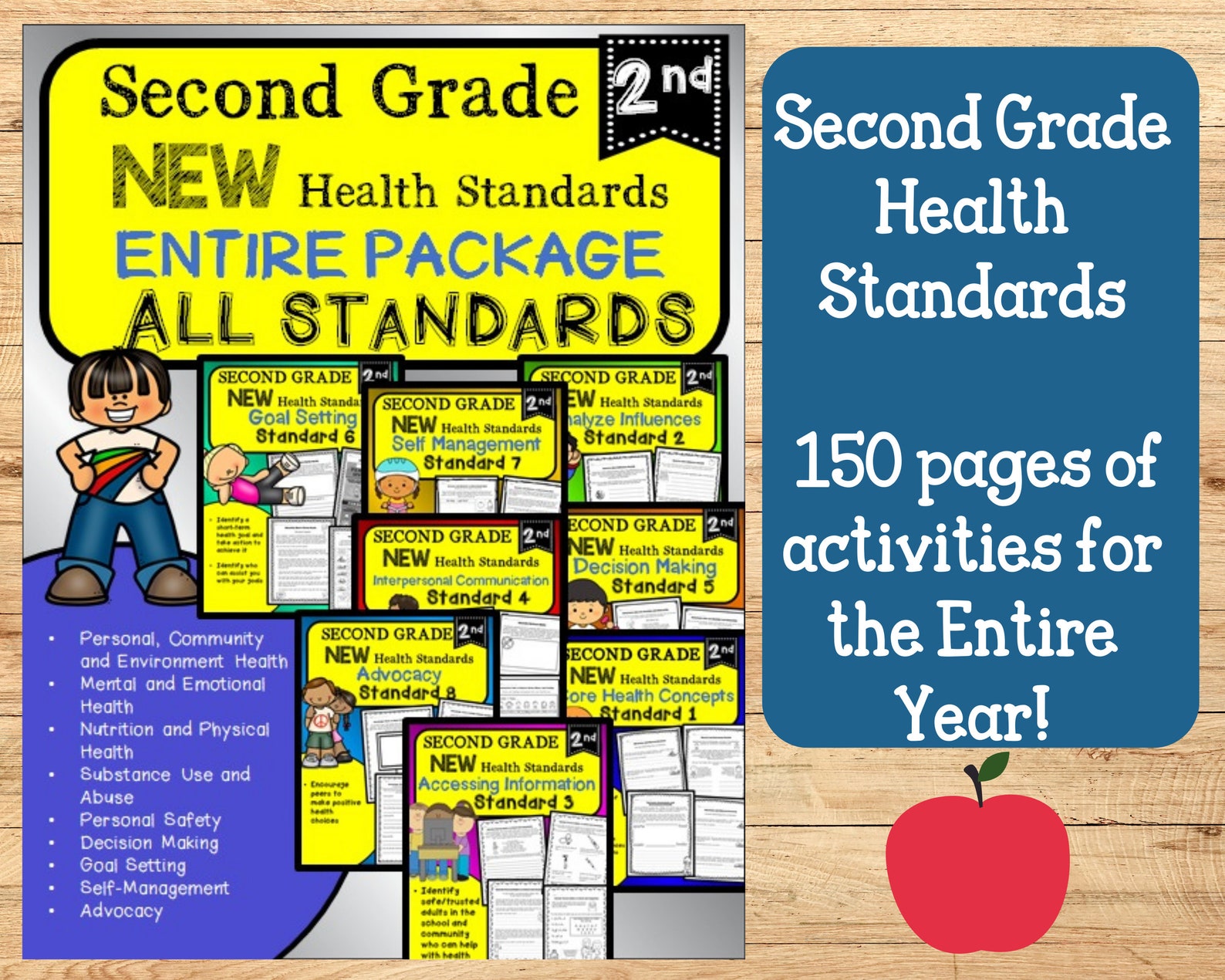 Second Grade Health Mental Health Physical Health - Etsy