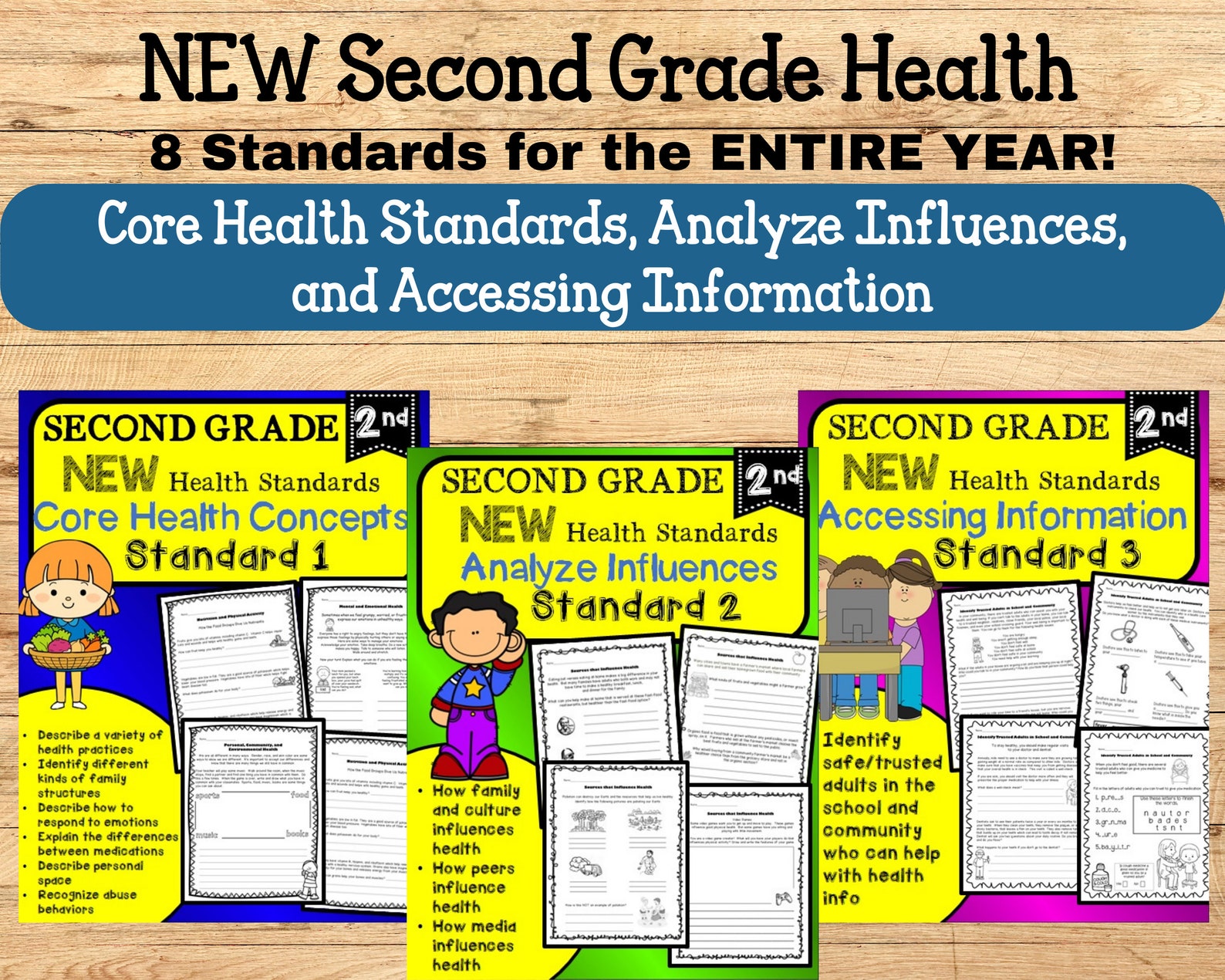 Second Grade Health Mental Health Physical Health - Etsy
