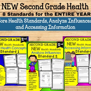 Second Grade Health Mental Health Physical Health - Etsy