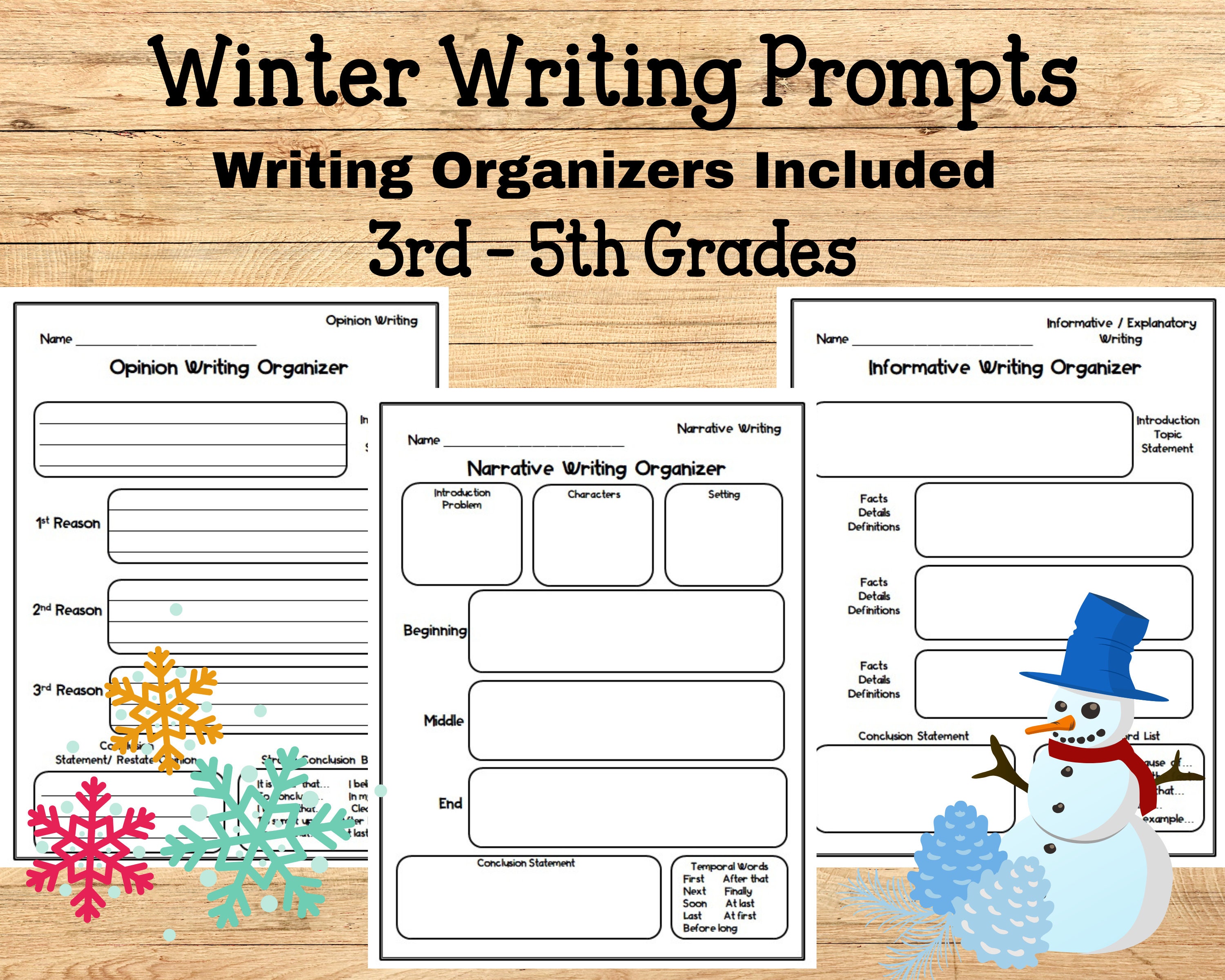 Writing Prompts Winter Printables December Writing Prompts December ...