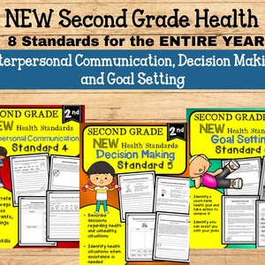 Second Grade Health Mental Health Physical Health - Etsy