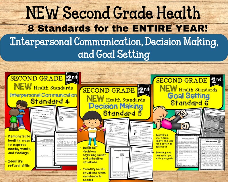 Second Grade Health Mental Health Physical Health - Etsy