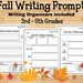 Fall Writing Prompts Elementary Writing Prompts Homeschool - Etsy