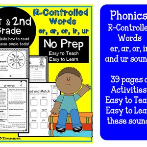 R-controlled Phonics | Phonics Worksheets | Phonics Activities | 1st ...