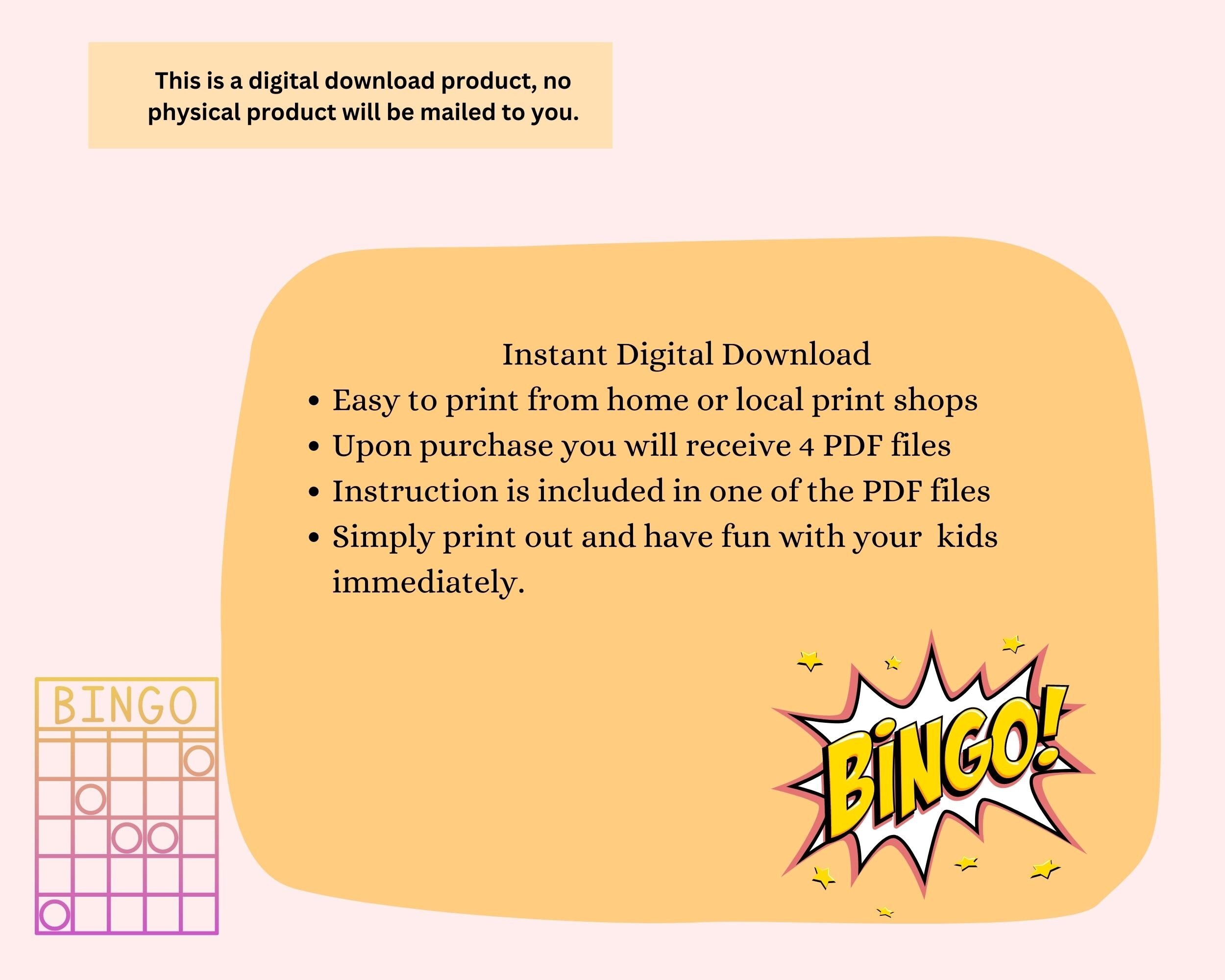 Duckie Bingo for Kids, 8 Printable Bingo Cards, Rubber Duck Bingo, 30 ...