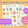 Duckie Bingo for Kids, 30 Printable Bingo Cards, Rubber Duck Bingo ...