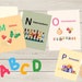 Alphabet Flash Cards Printable, Winter ABC Flash Cards, Educational ...