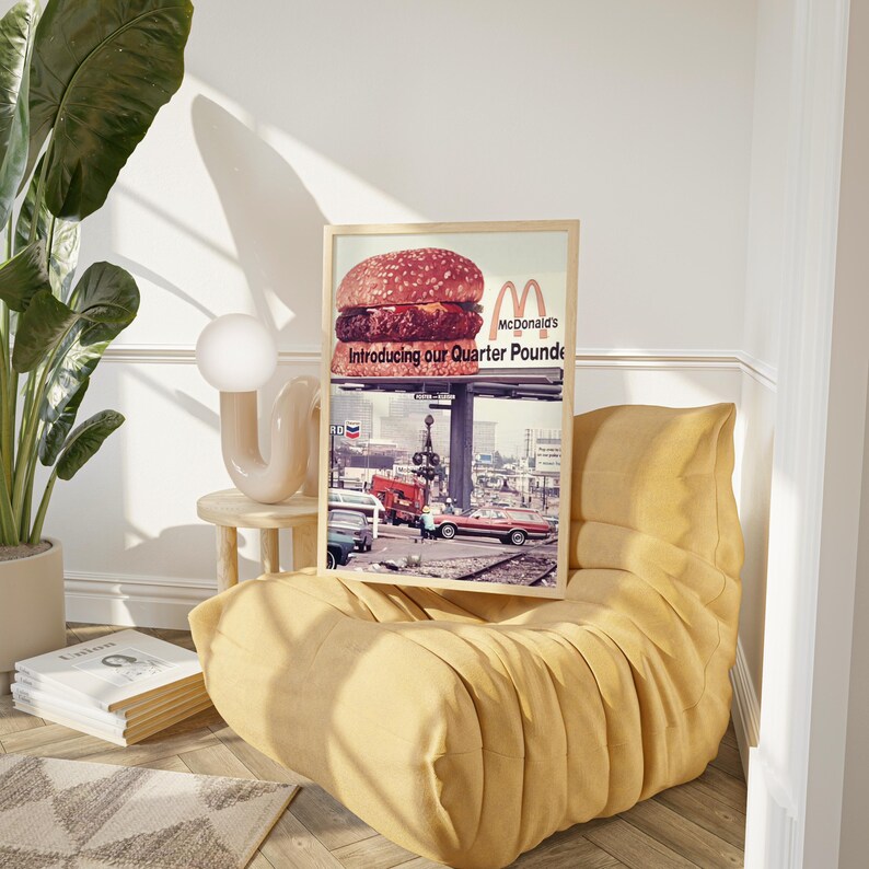 1973 Mcdonalds Billboard in Los Angeles, Retro 1970s Advertisement ...