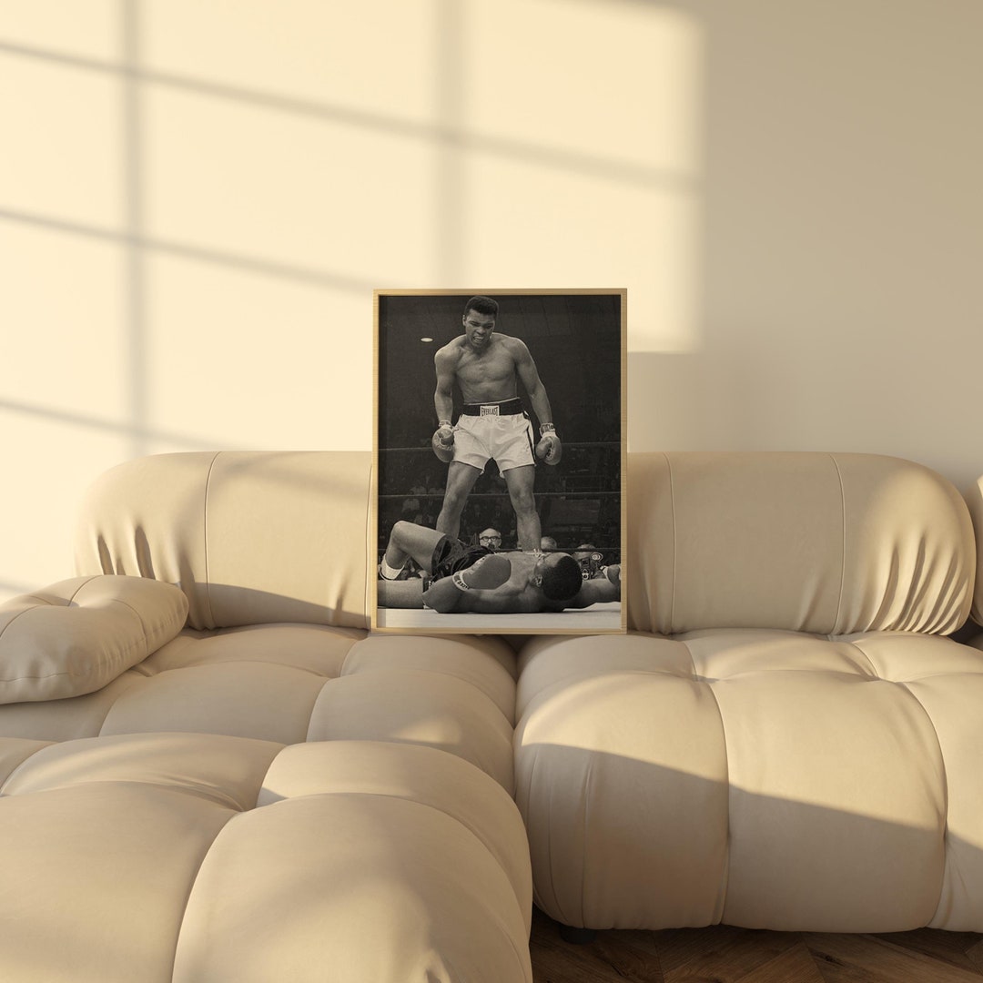 Muhammad Ali Standing Over Sonny Liston 1965, Boxing Wall Art ...