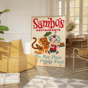 Vintage Sambo's Advertisement Opened 1957 in Santa Barbara, Retro Ad ...