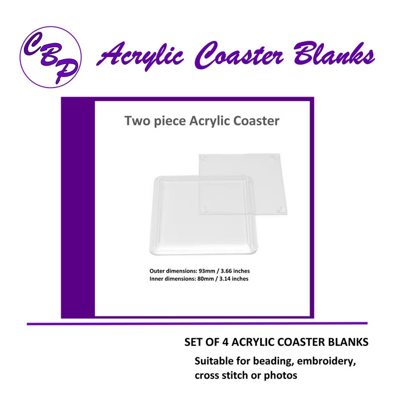 Custom Acrylic Coasters - Etsy