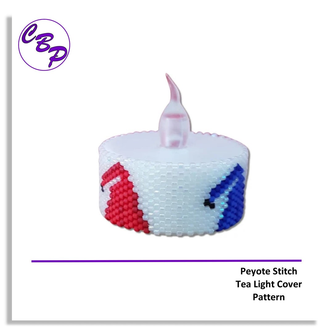 PATTERN Beaded Tea Light Cover, Jingle Hats - Etsy
