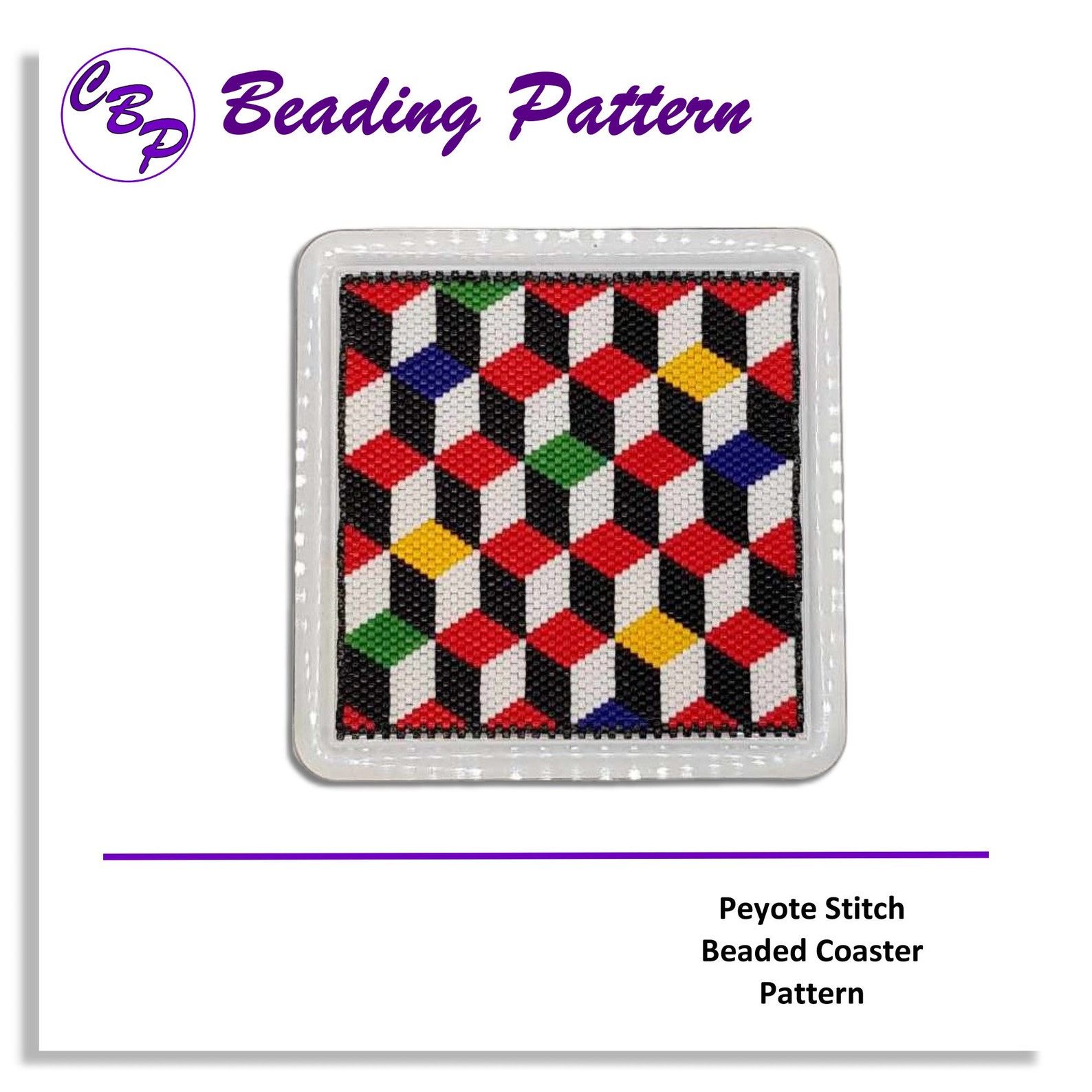 Tumbling Block Coaster Pattern - Etsy