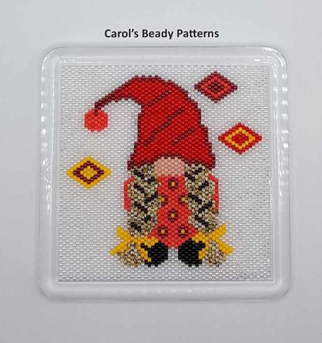 Miss Claudette Gnomette Coaster - Etsy