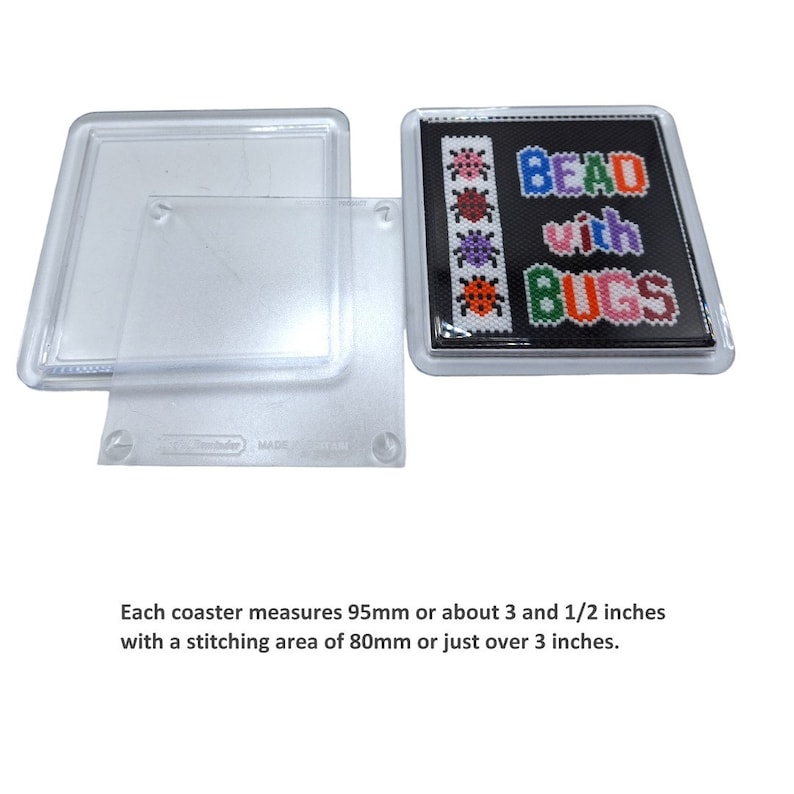 Acrylic Coaster Blanks, Two Sets of 4, 93mm / 3.6 Square Coasters ...