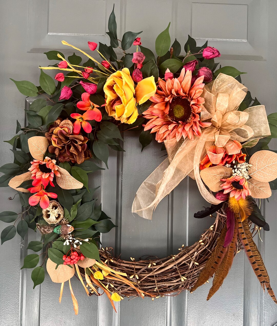 Stunning Fall Wreath Design by Janie Autumn Country - Etsy