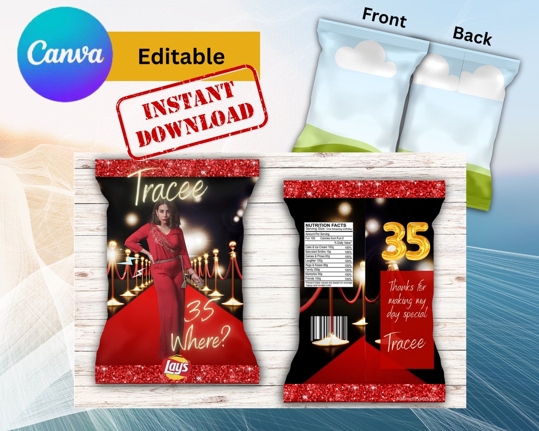 Chip Bag Mock-up Front and Back - Etsy