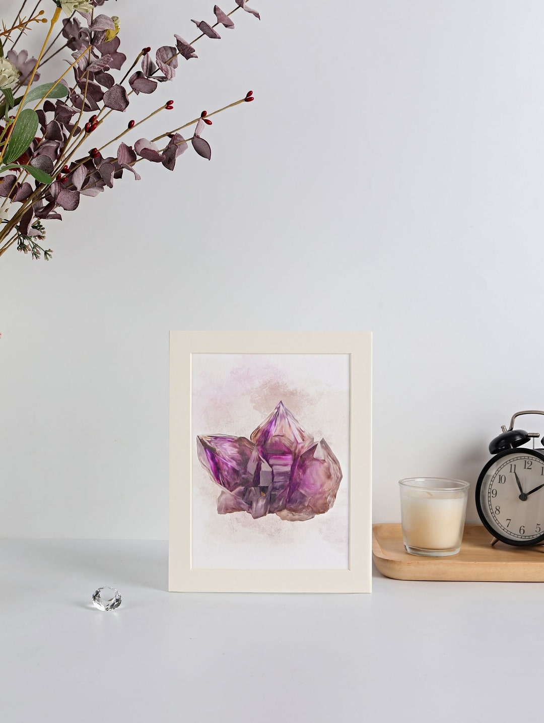 Crystal Art Print of Amethyst From Goboboseb - Etsy