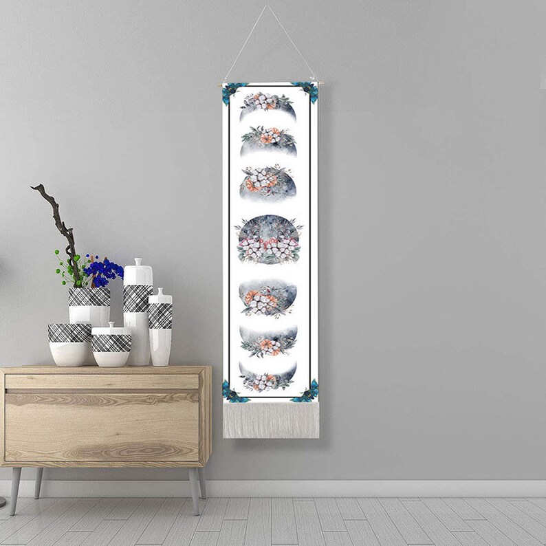 Moon Phase Flower Wall Décor Banner - Etsy