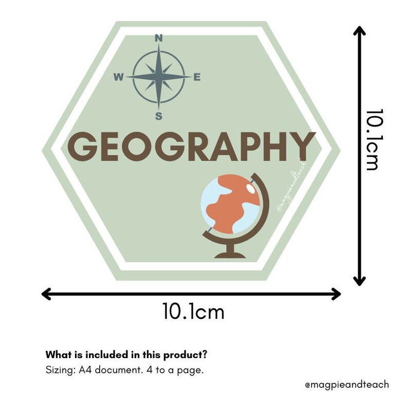 Primary School Visual Timetable | Hexagon Style | All Subjects | for ...