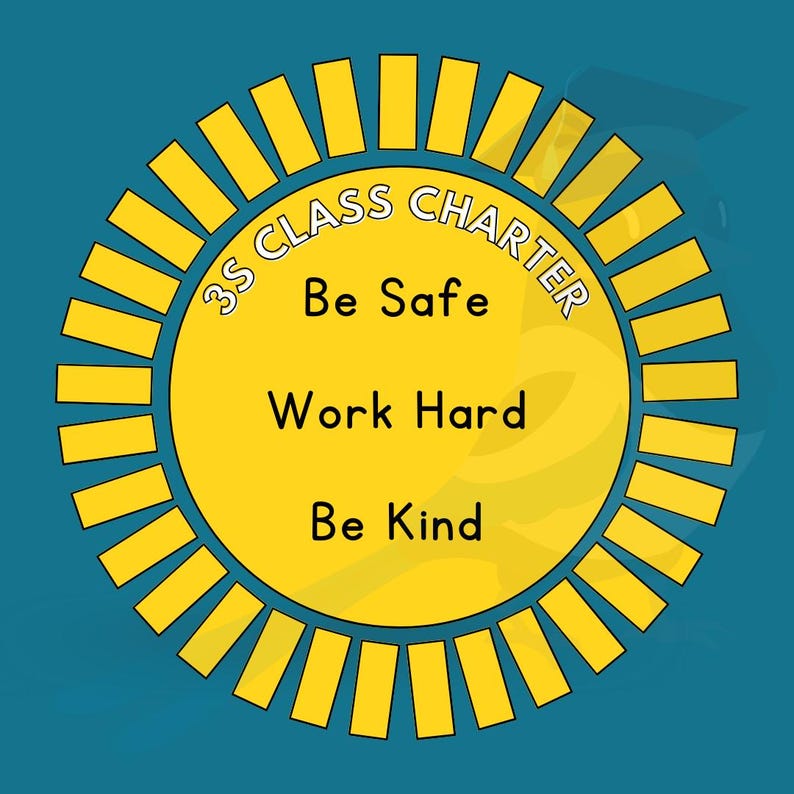 Classroom Agreement Sun Display: Editable Visual Primary Charter ...