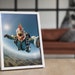 Photograph of a Skydiving Chicken in Free Fall, Epic Wall Art, Animal ...