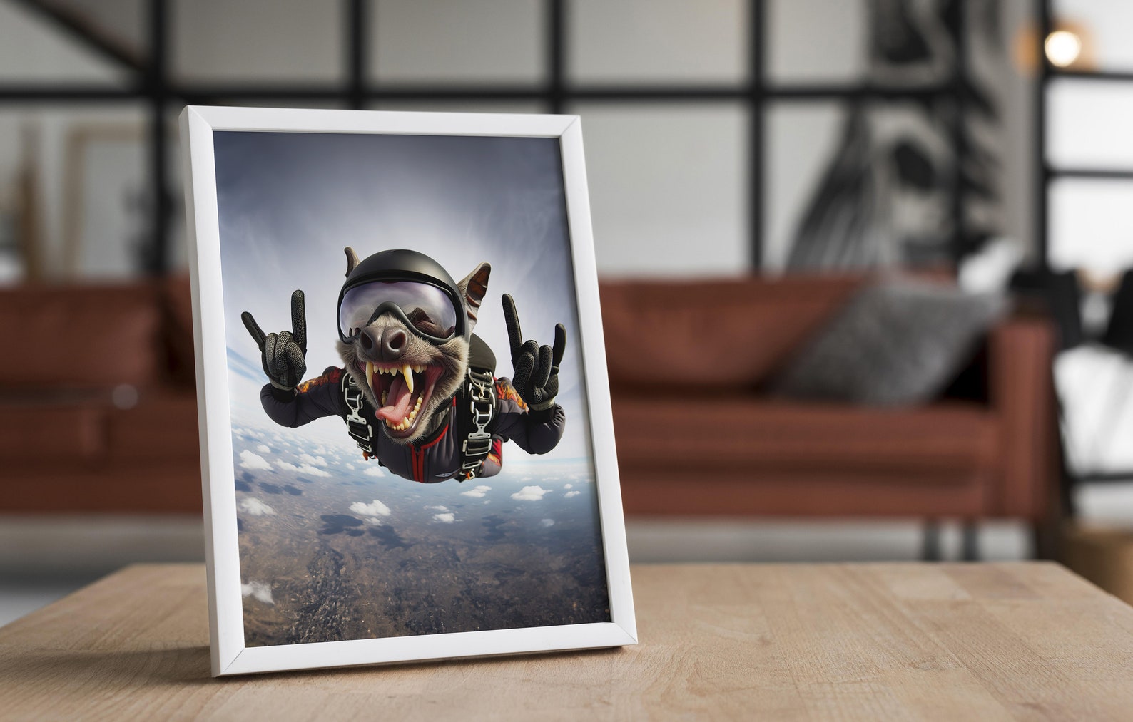 Photograph of a Skydiving Bat in Free Fall, Epic Wall Art, Animal Print ...