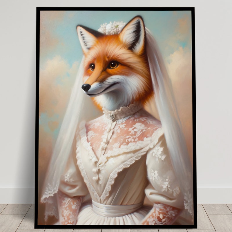 Fox Print Dress - Etsy