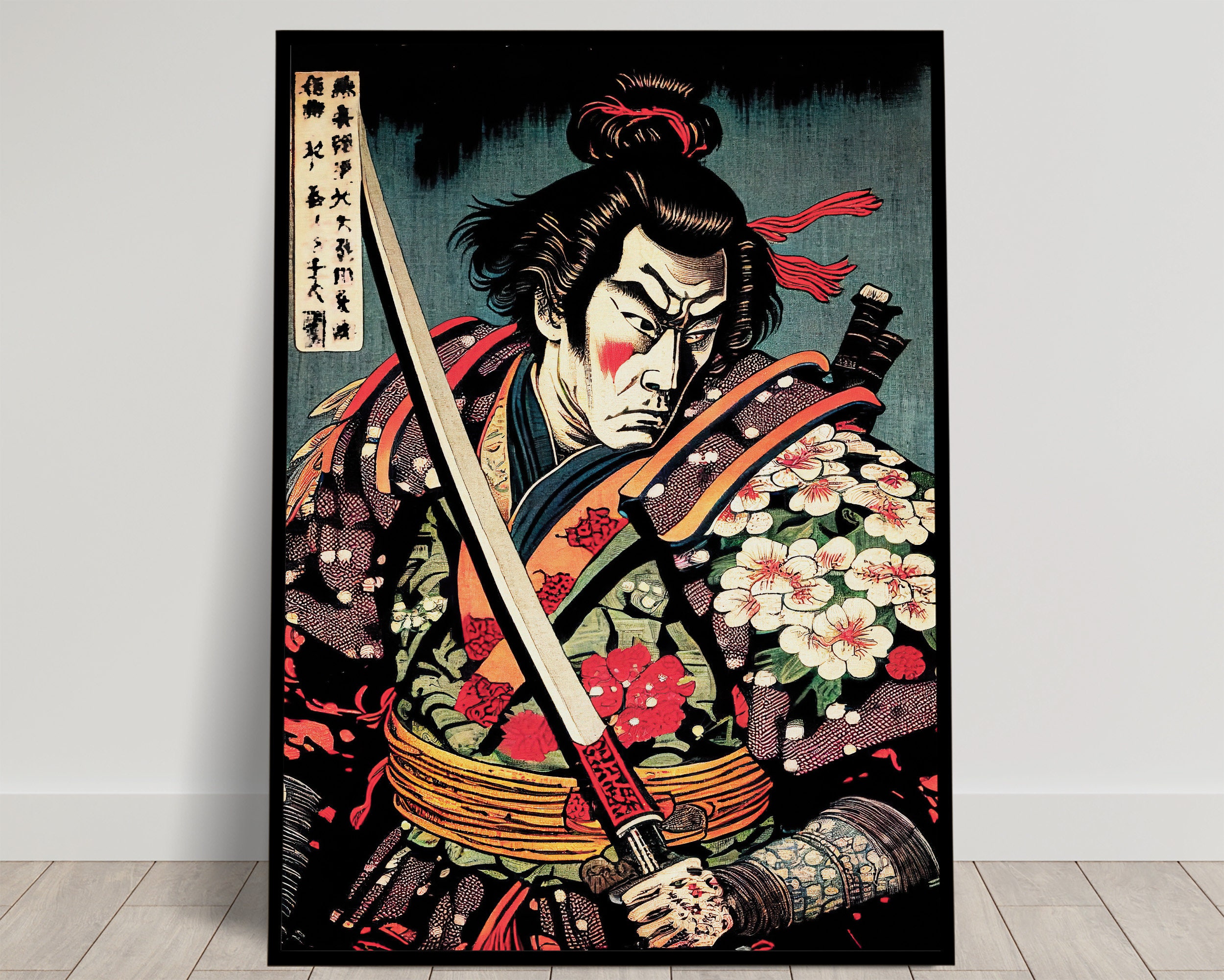 Traditional Japanese Samurai Art Wallpaper