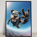 Photograph of a Skydiving Border Terrier, Epic Wall Art, Animal Print ...