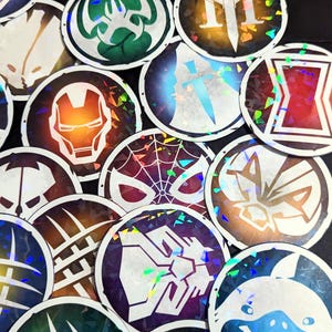 Marvel Rivals Inspired Hero Emblem Stickers (rogue and Gambit Now ...