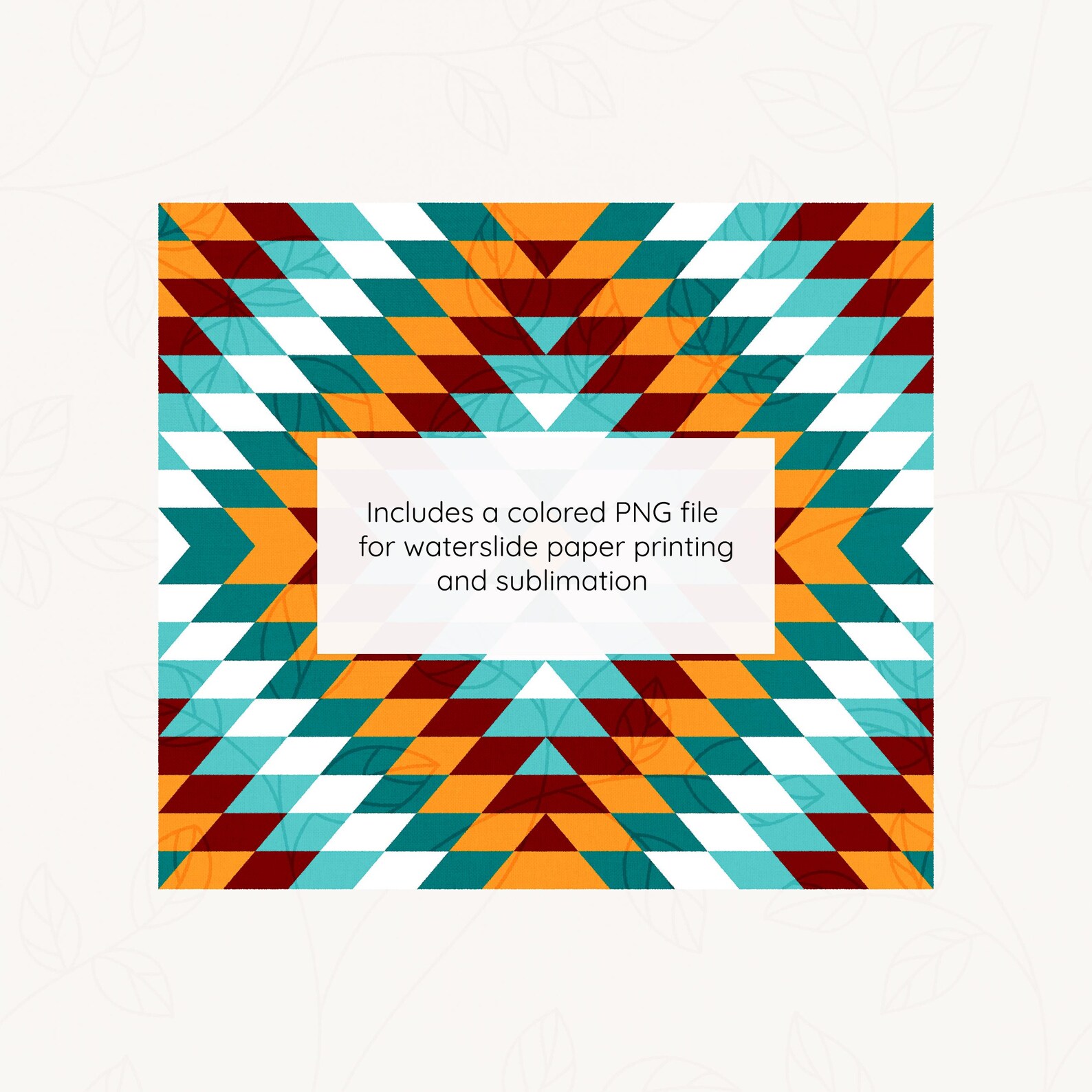 Southwestern Tumbler Template SVG for Hogg 20oz Straight Skinny Tumbler ...