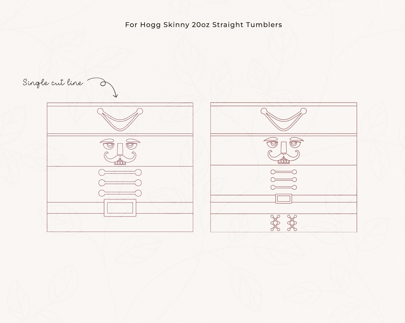 Christmas Burst Templates BUNDLE SVG for Skinny Straight Hogg 20oz ...