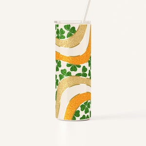 Groovy Shamrock Tumbler Template SVG for Hogg 20oz Straight Skinny ...