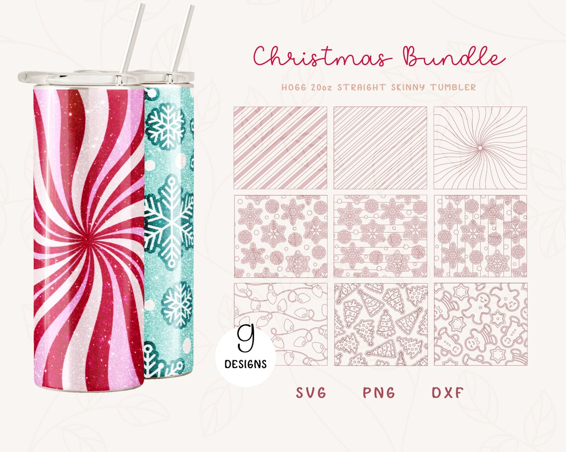 Christmas Burst BUNDLE Templates SVG for Skinny Straight Hogg - Etsy