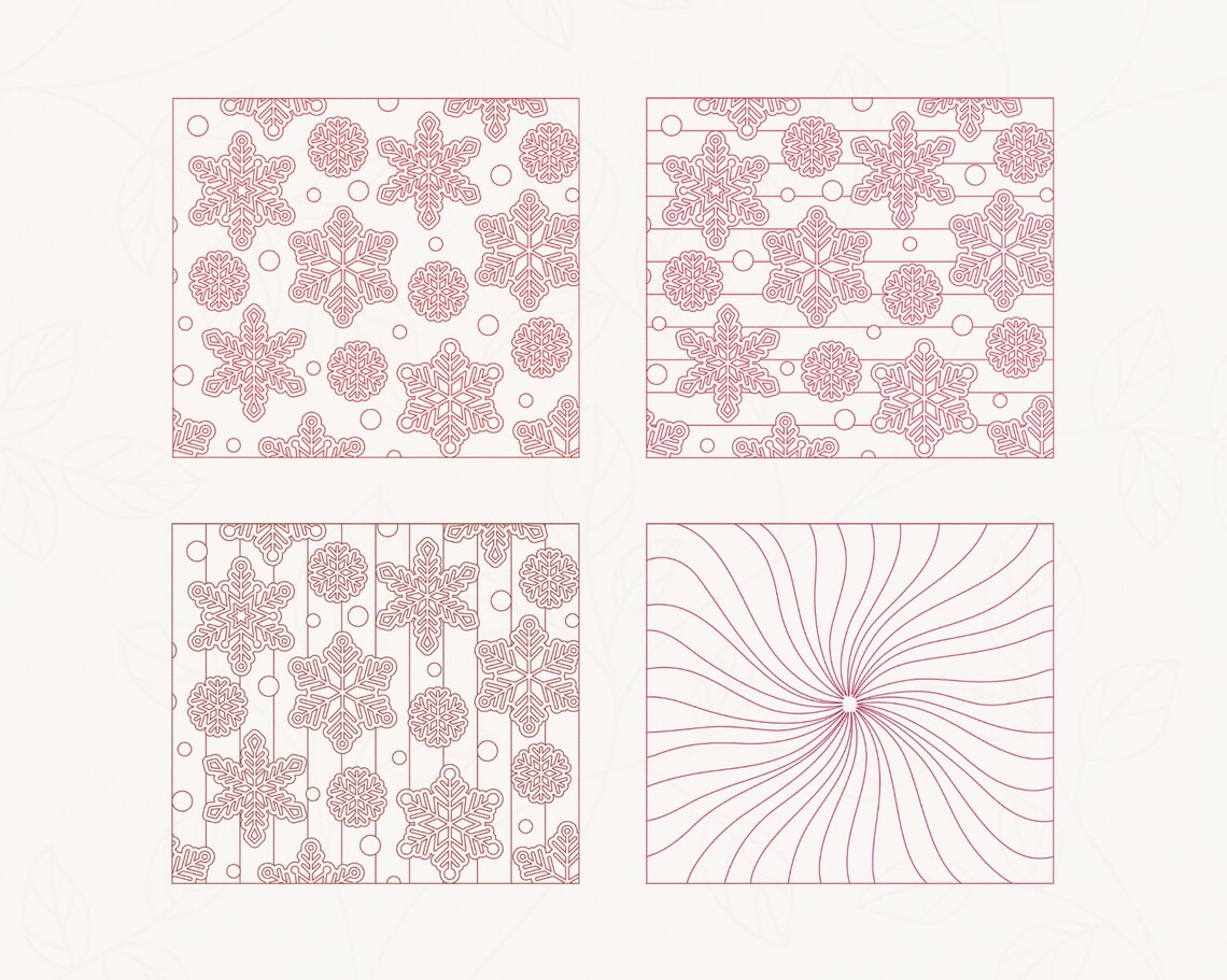 Christmas Burst BUNDLE Templates SVG for Skinny Straight Hogg - Etsy