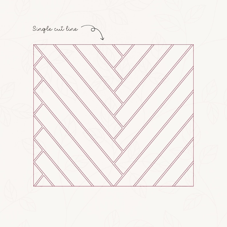 V Split Herringbone Tumbler Template SVG, DXF for Hogg 20oz Straight ...