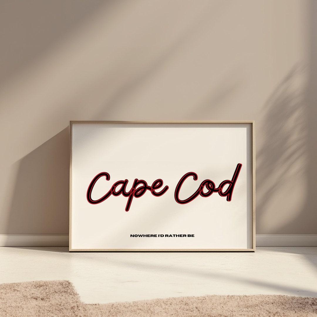 Cape Cod Art Print | Digital Download Cape Cod Wall Art | Cape Cod ...