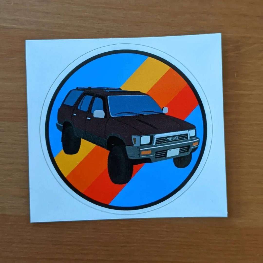 Retro Toyota 2nd Gen Sticker | Rough Cuts Garage Sticker - Etsy