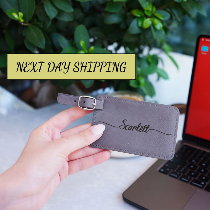 Monogram Luggage Tag - Etsy