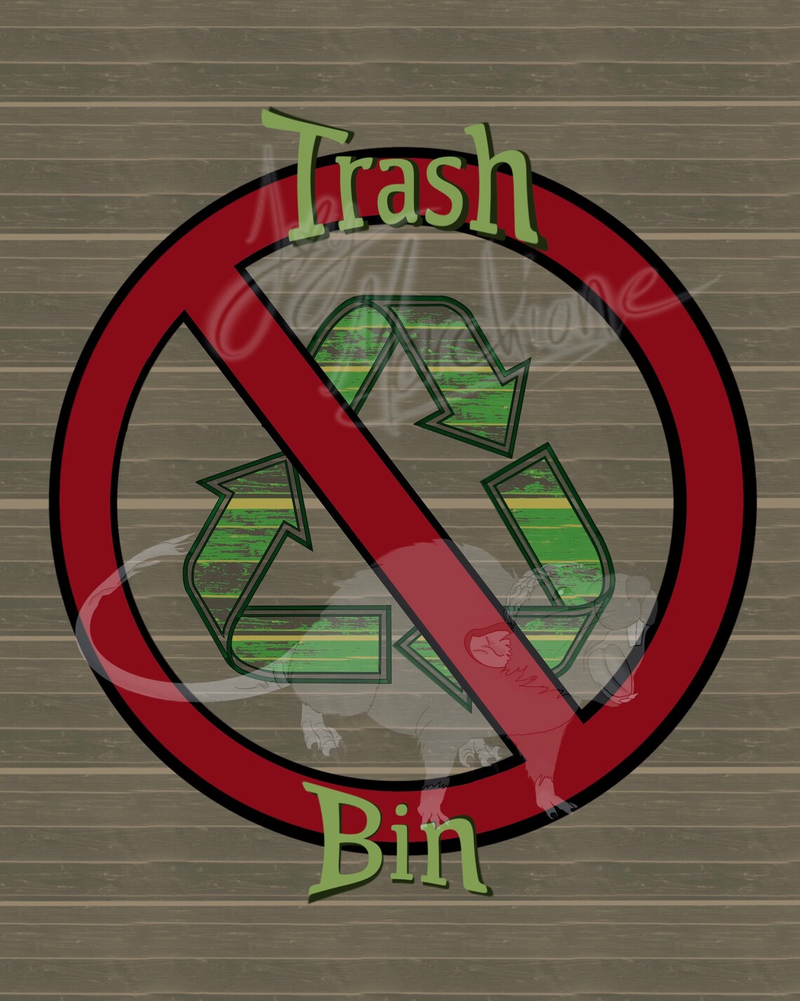 Recycling, Trash, and Returnable Signs - Digital Art - Digital Print ...