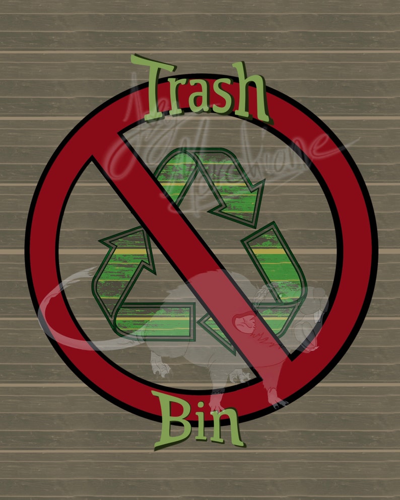 Recycling, Trash, and Returnable Signs - Digital Art - Digital Print ...