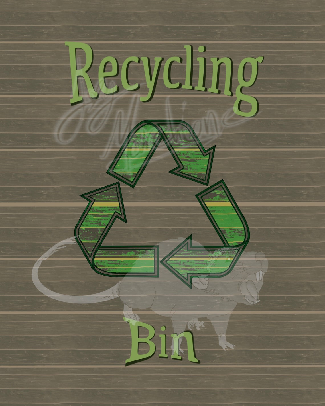 Recycling, Trash, and Returnable Signs - Digital Art - Digital Print ...