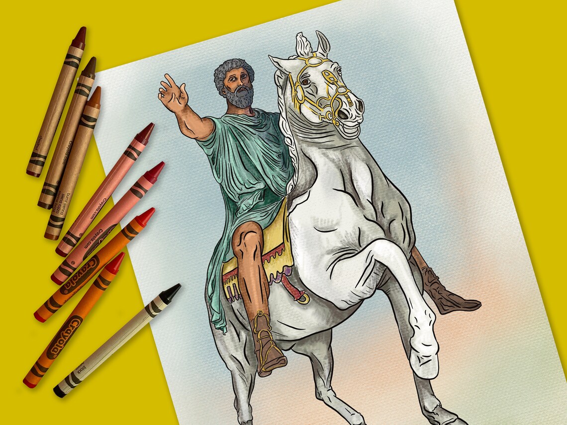 Ancient Roman Art History Coloring Book - Etsy