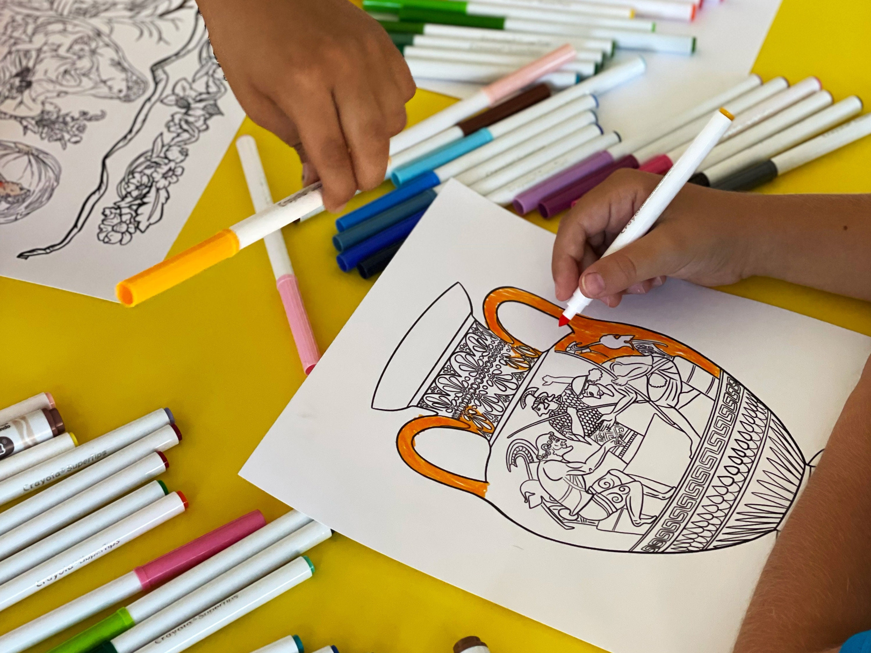 Ancient Greek Art History Coloring Book - Etsy