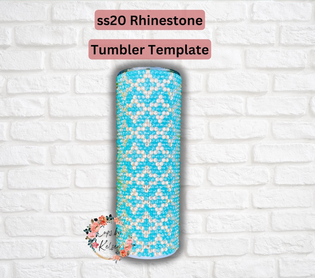 Rhinestone Tumbler Template, Ss20 Rhinestone Template, 20oz Skinny HOGG ...